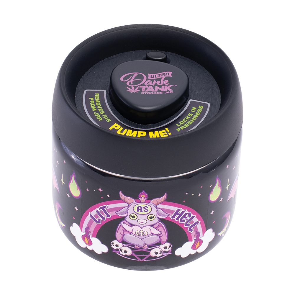 Dank Tank Vacuum Glass Jar | Lit As Hell - Pulsar – Pulsar Shop