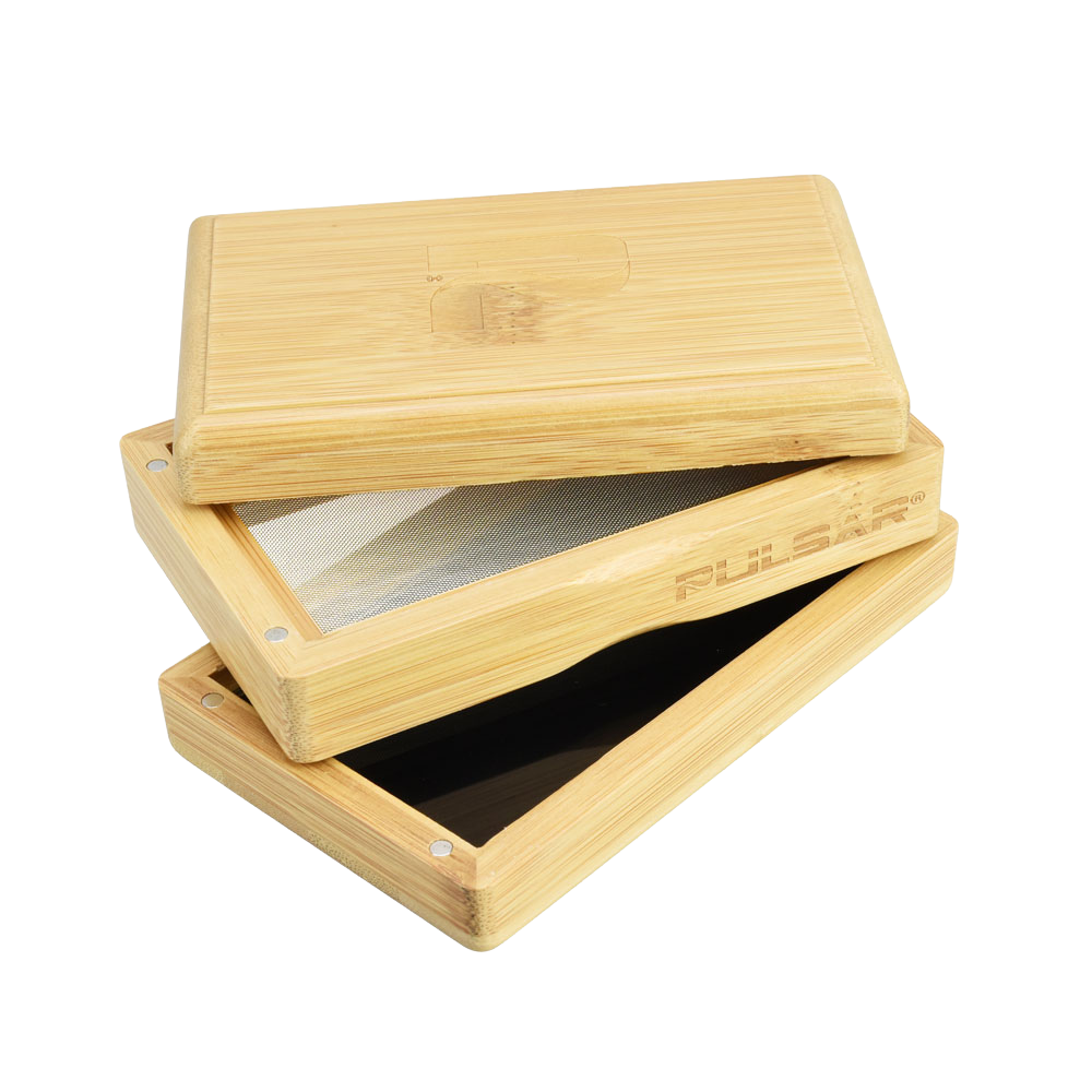 Bamboo Sifter Box | Kief Collection Trays - Pulsar – Pulsar Shop