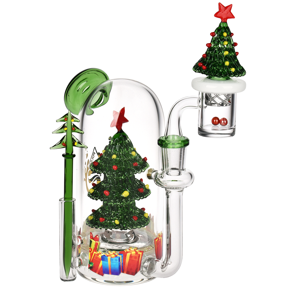 Christmas Cheer Dab Rig Set | Holiday Themed Pipes - Pulsar – Pulsar Shop