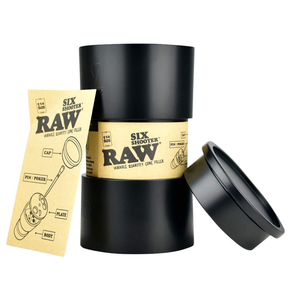 RAW Six Shooter Pre-Rolled Cone Filler | Rolling Accessories - Pulsar ...